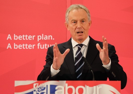 No 10 defends net-zero policies after Tony Blair brands them 'irrational'