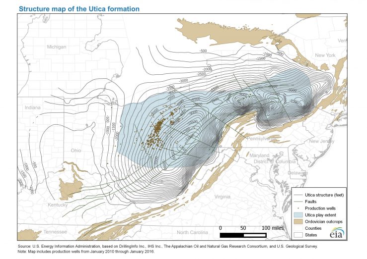 New maps of Utica shale play available - News for the Energy Sector