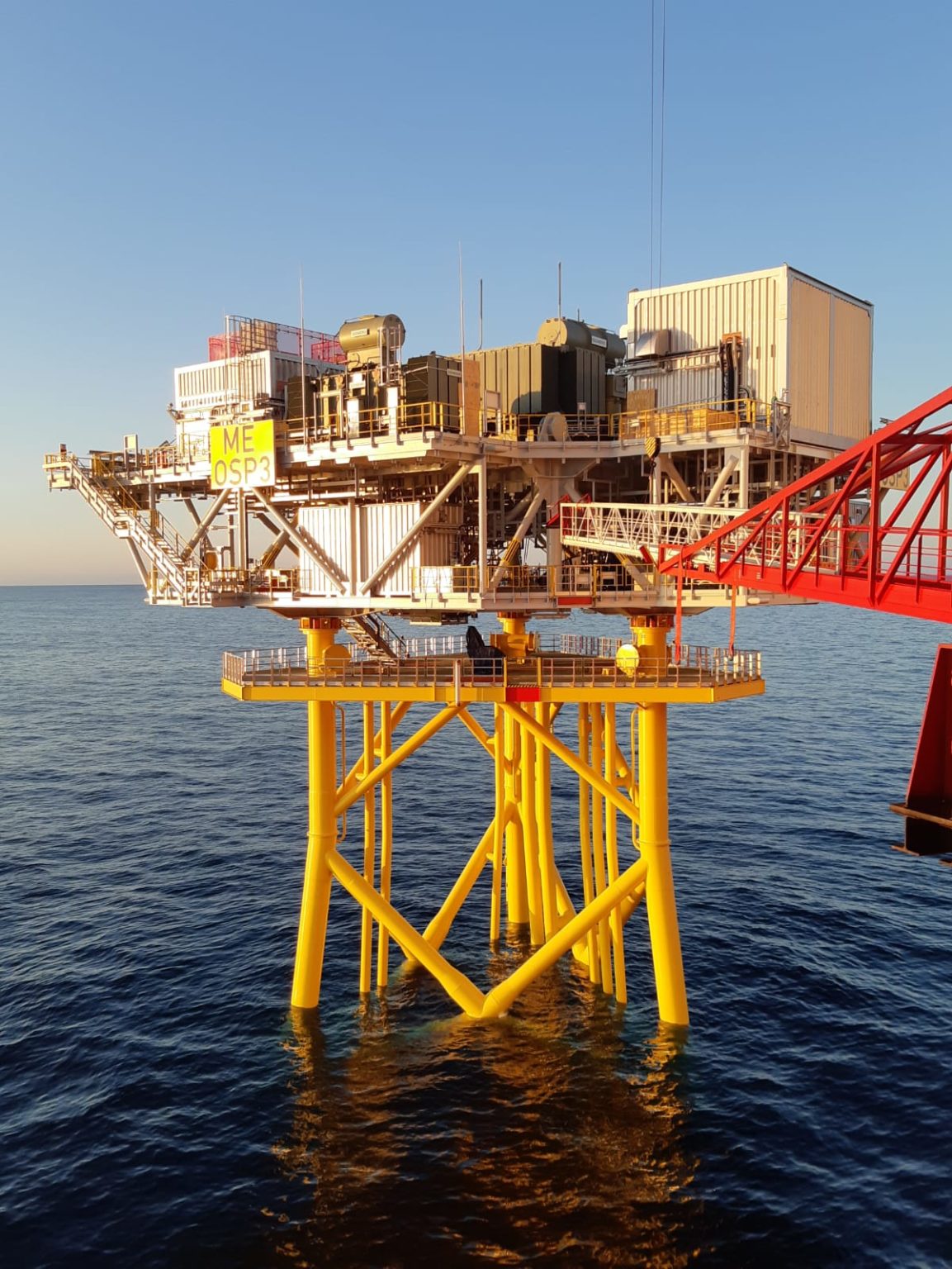 First of three offshore substation platforms installed at Moray East ...
