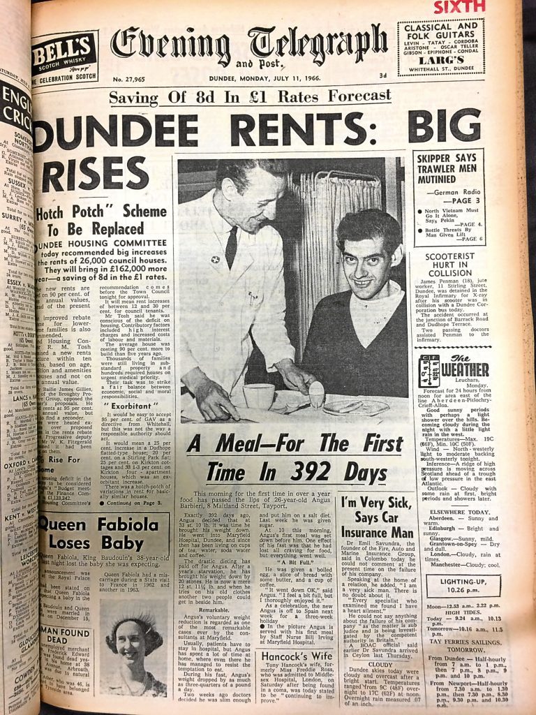 The tale of Angus Barbieri who fasted for more than a year - and lost ...