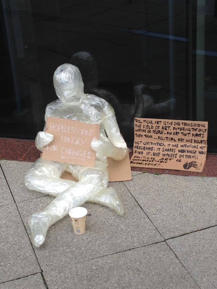 Dundee student installs sculpture on city street as a homelessness ...