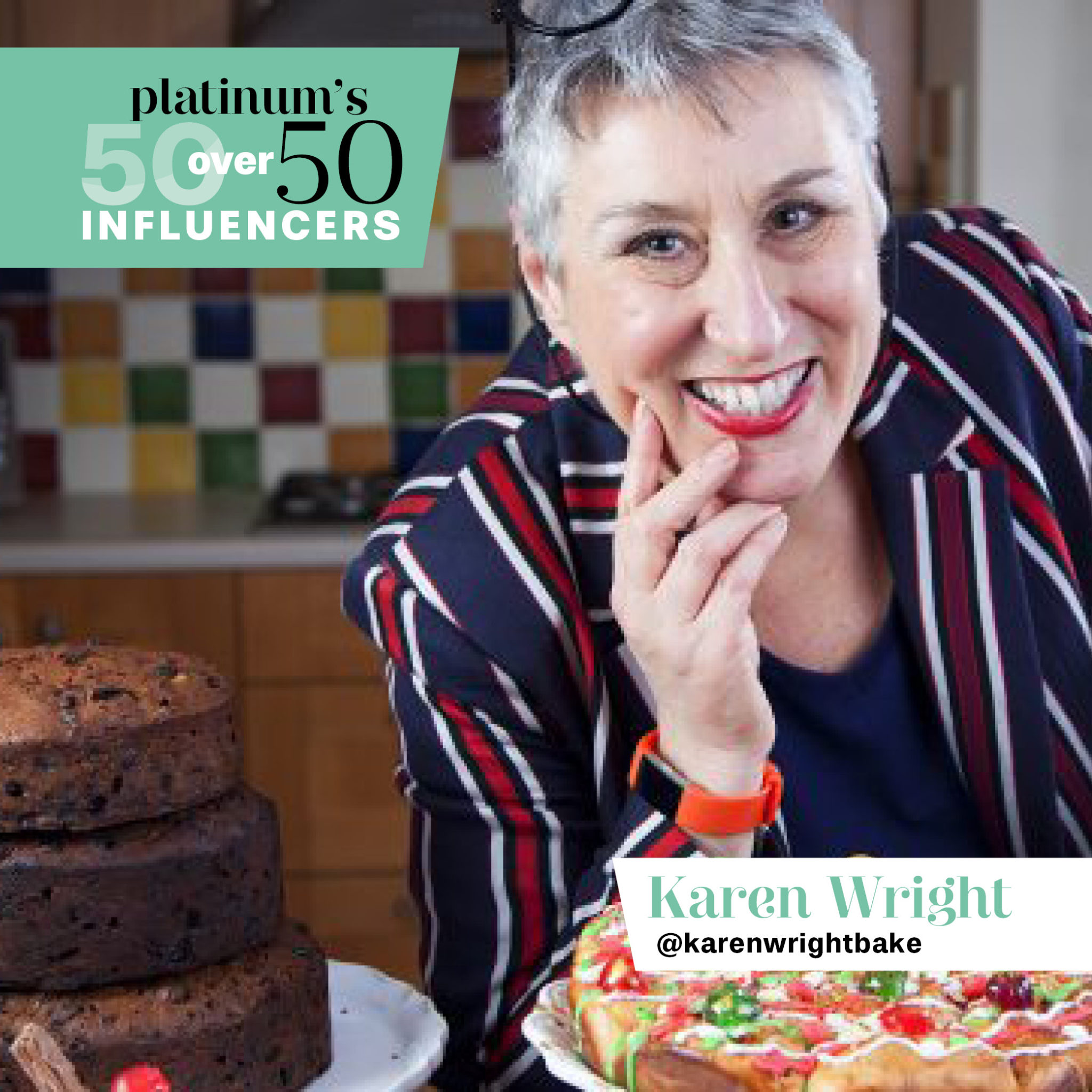 Platinum’s 50 over 50 Influencers — Karen Wright, Great British Bake Off