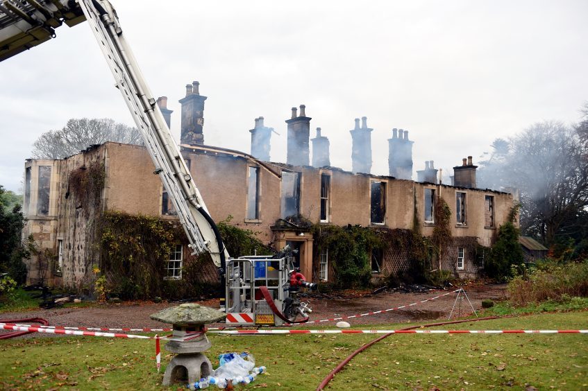 Fire ravaged historic Moray mansion to be rebuilt - Press and Journal