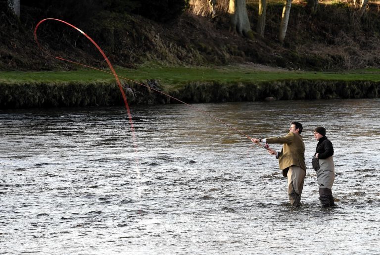 Jet ski used to fend off seals and protect spawning salmon on Dee