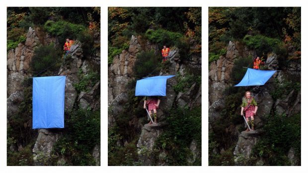 VIDEO: Watch as new and improved Rob Roy statue is unveiled to the public