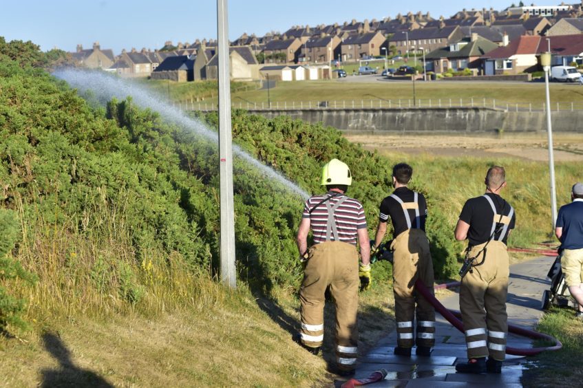PIC UPDATE: Firefighters prevent spread of wildfire at north-east golf ...