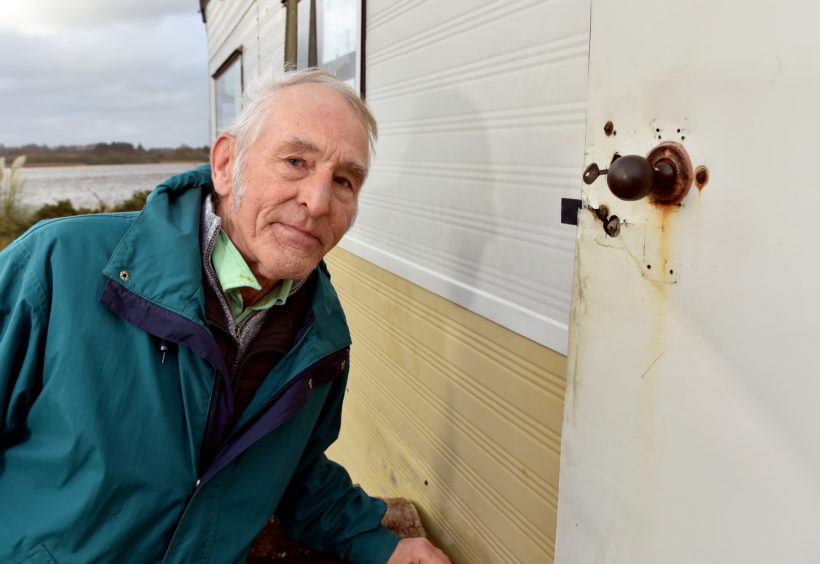 Mysterious raid on Corby Loch caravan