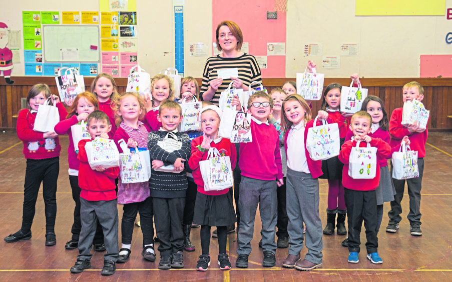 Moray primary school showcase generosity through food bank donations ...