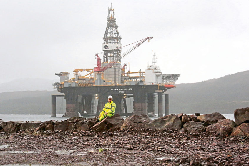 The world's largest semi-submersible drilling rig arrives in the Highlands