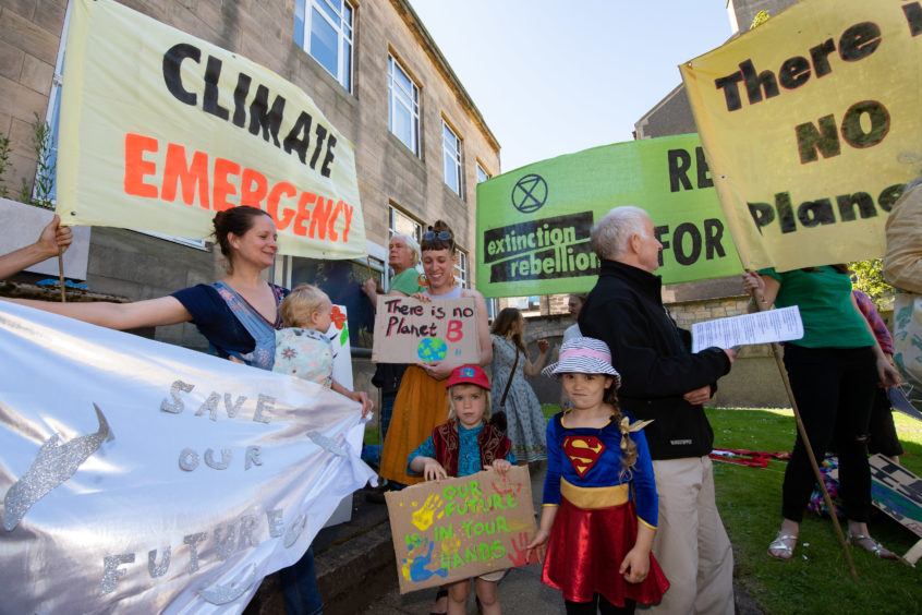 Moray Council declares 'climate change emergency' after demonstration ...