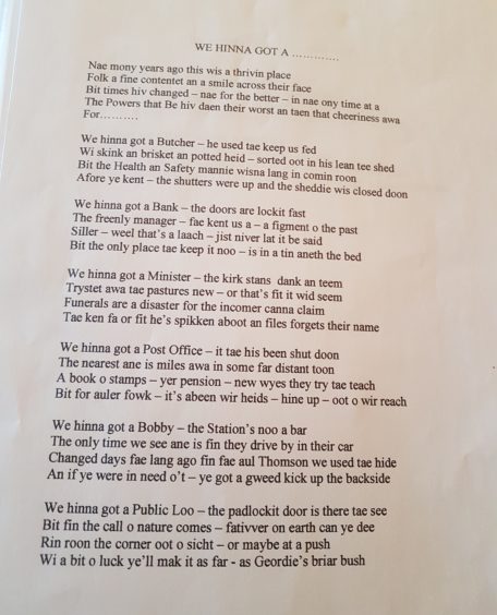 Read these winning Doric poems from the Keith Festival of Traditional ...