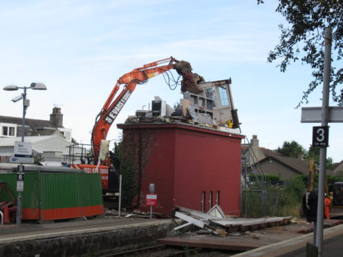 Historic Dyce signal box from the 1890s demolished in less than 90 minutes