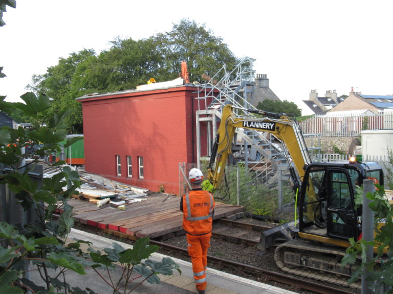 Historic Dyce signal box from the 1890s demolished in less than 90 minutes