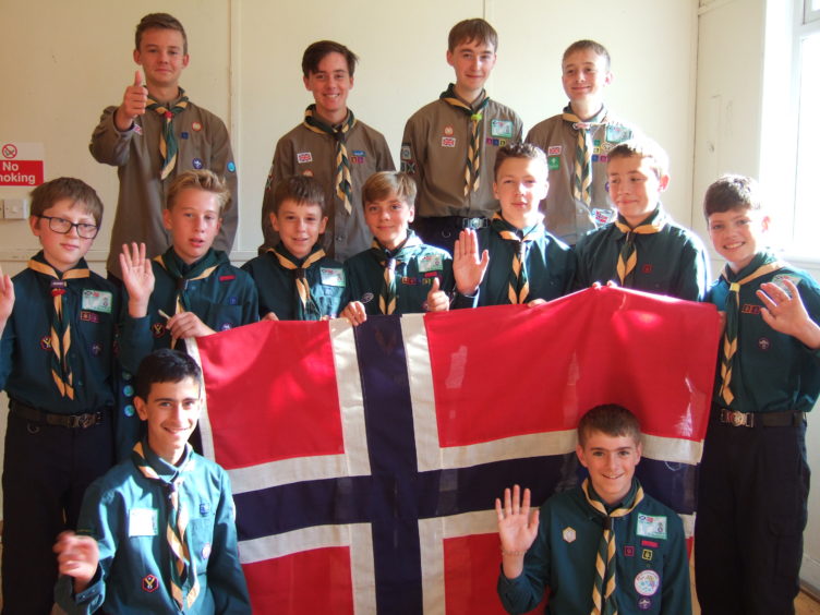 Scouts sail the Norwegian seas
