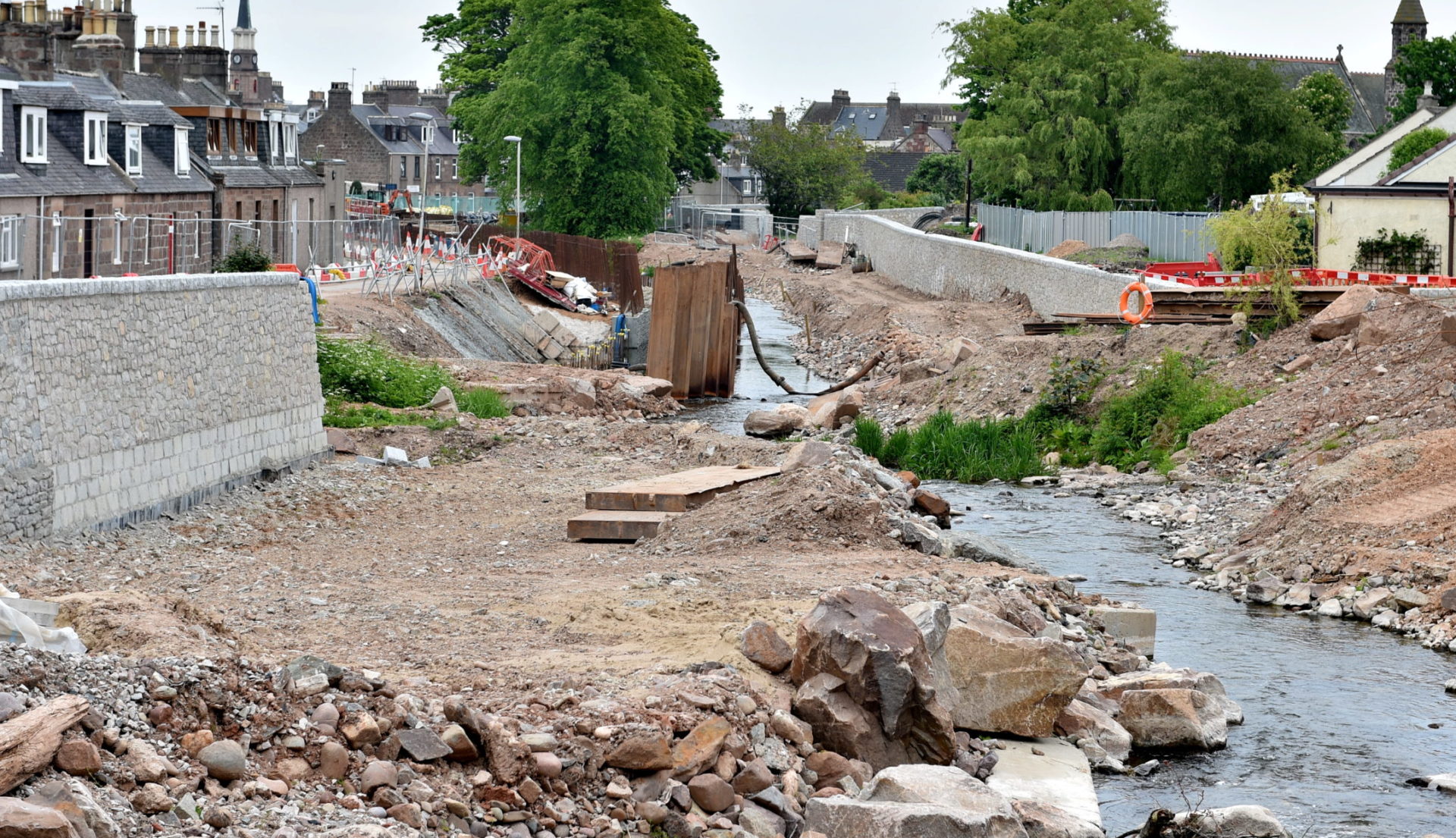 Work resumes on Stonehaven Flood Protection Scheme - Press and Journal