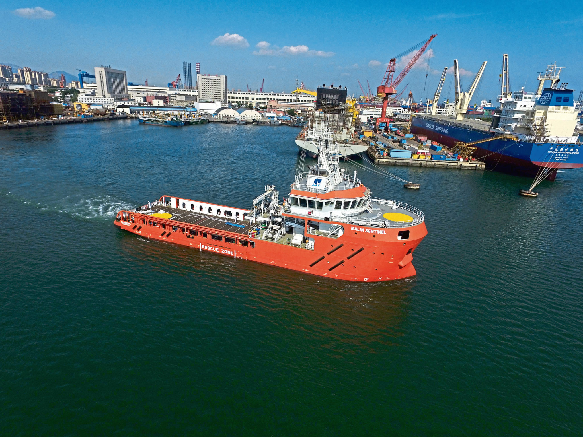 Final vessel in £150m investment at Sentinel Marine sets sail from China