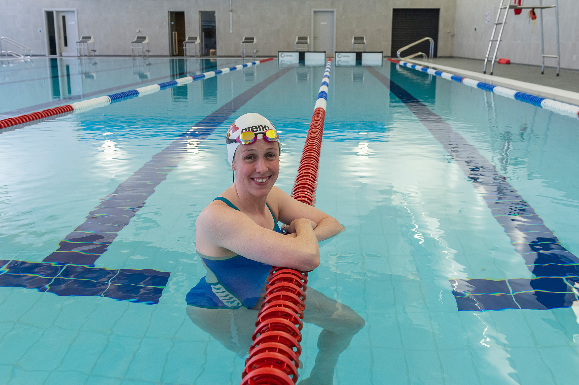 Inverurie's swimming star tests the waters at new pool within £55m ...