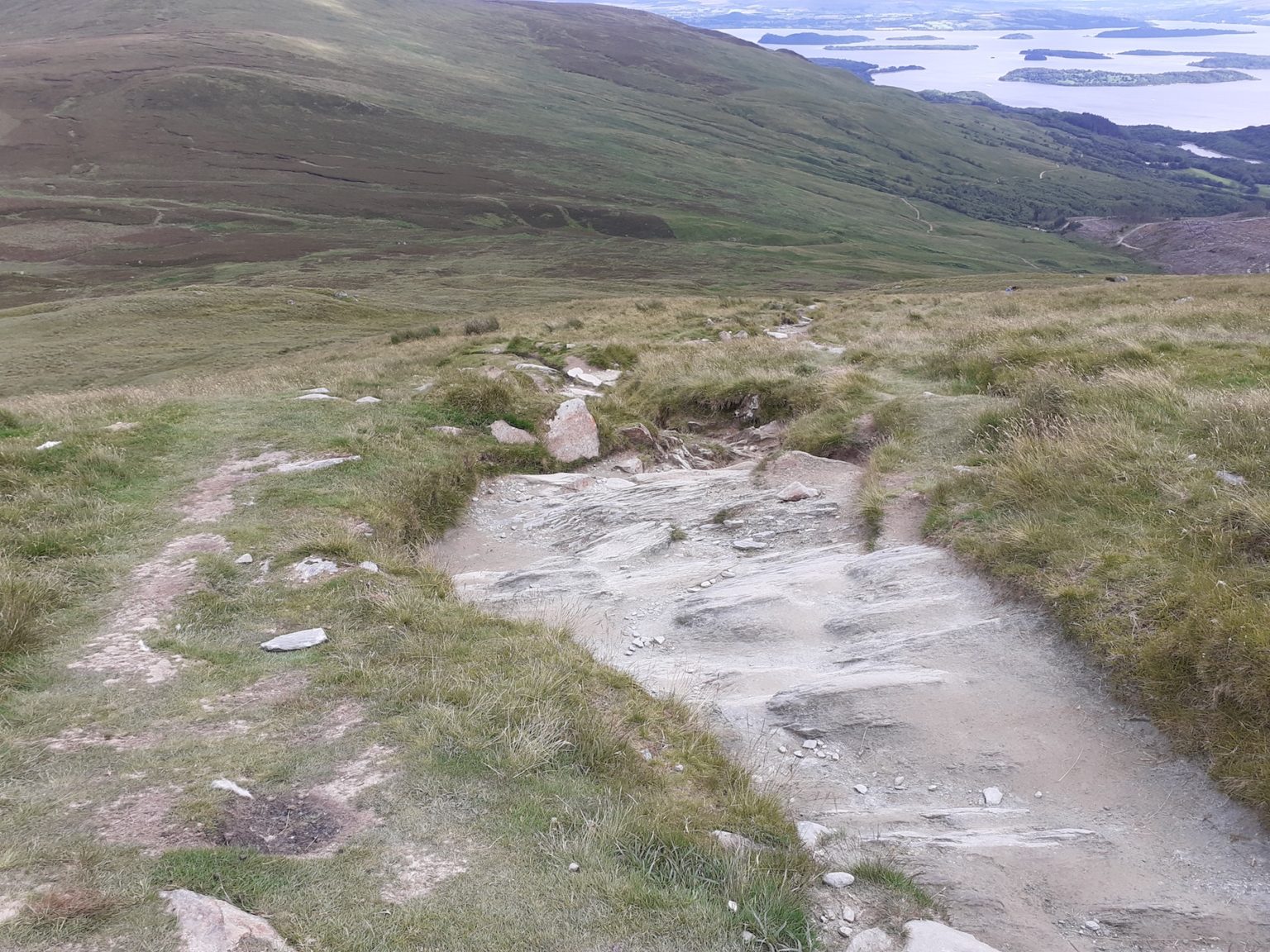 Scottish mountain paths damaged by social distancing erosion
