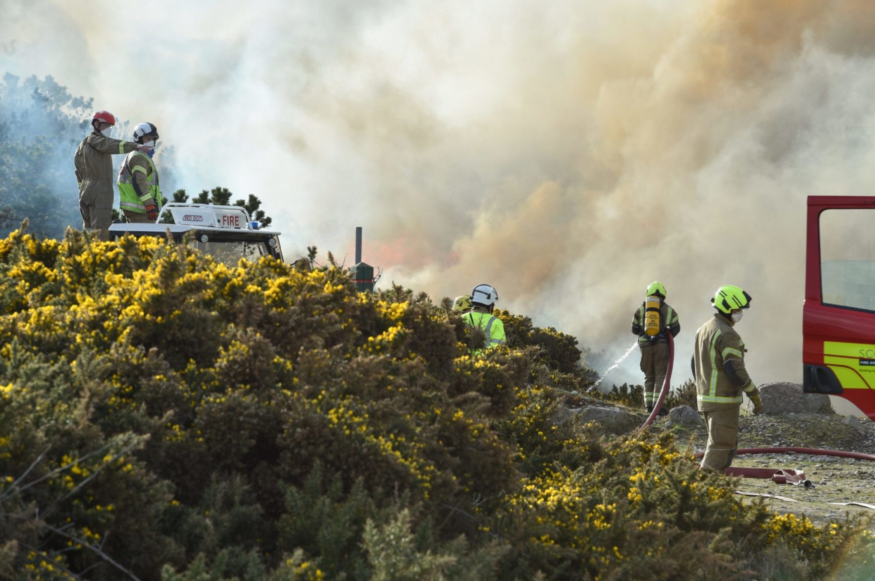 Gorse fire in Moray that burned for more than six hours was started ...