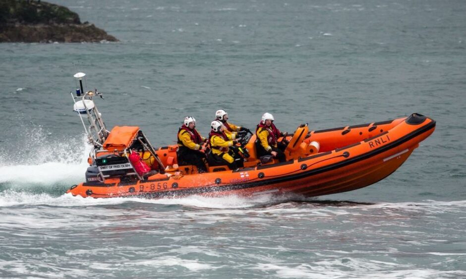 Kyle lifeboat crew battle gale-force winds and rough seas to rescue ...