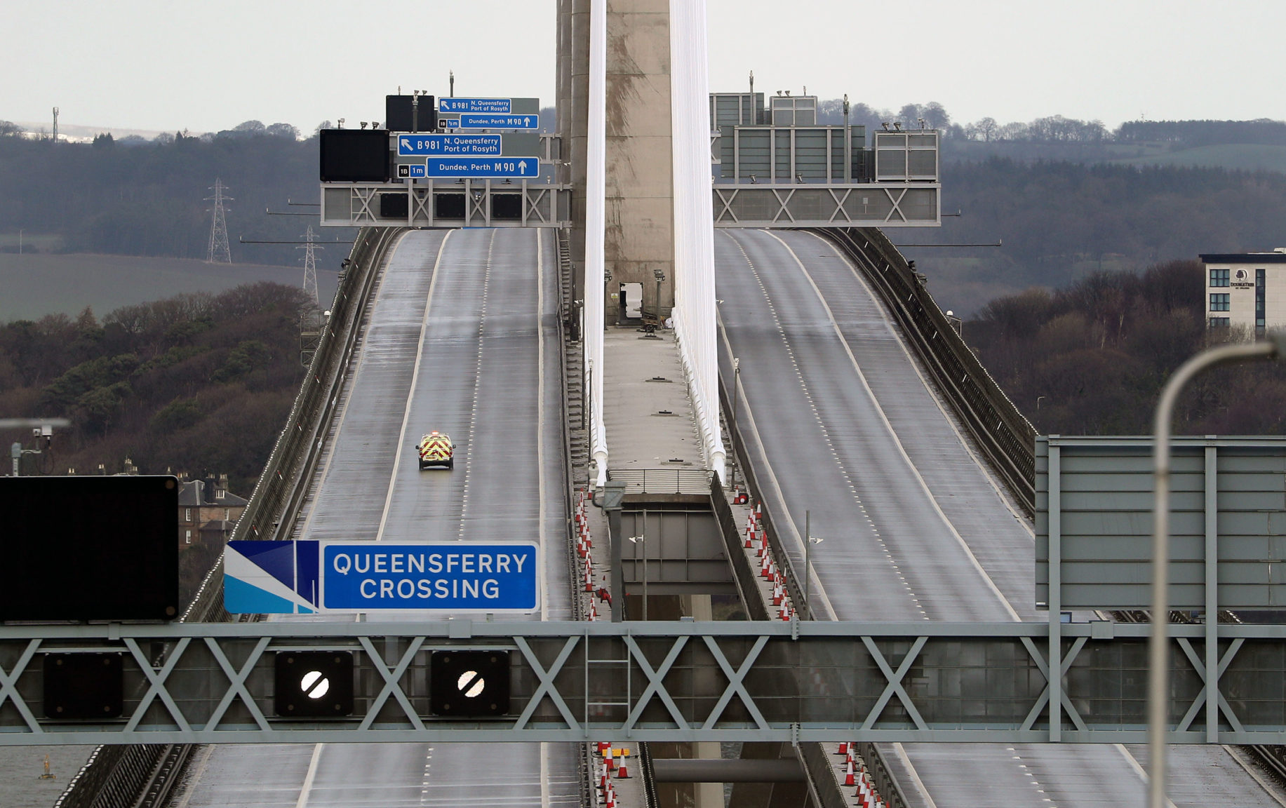 Queensferry Crossing reopens to traffic after closure due to falling ...