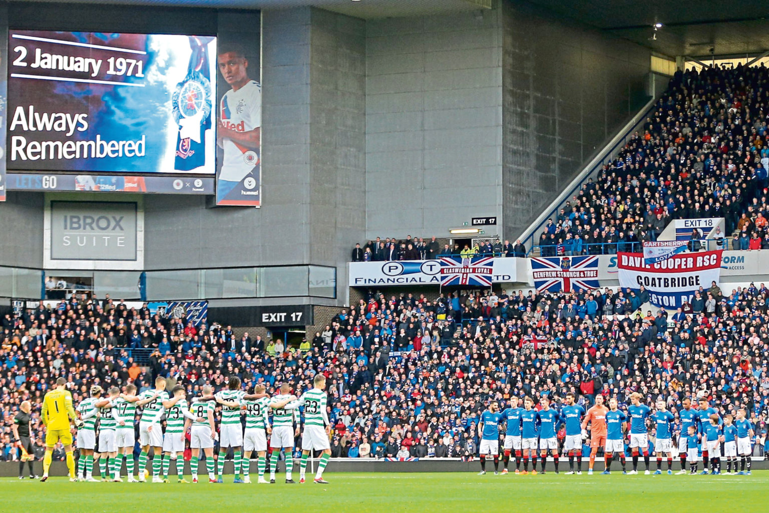 50 years on: Fans lost in the Ibrox Disaster are remembered as Old Firm ...
