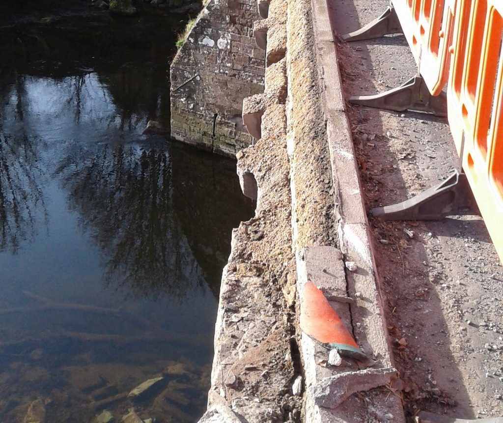 Brechin bridge closed following late night accident