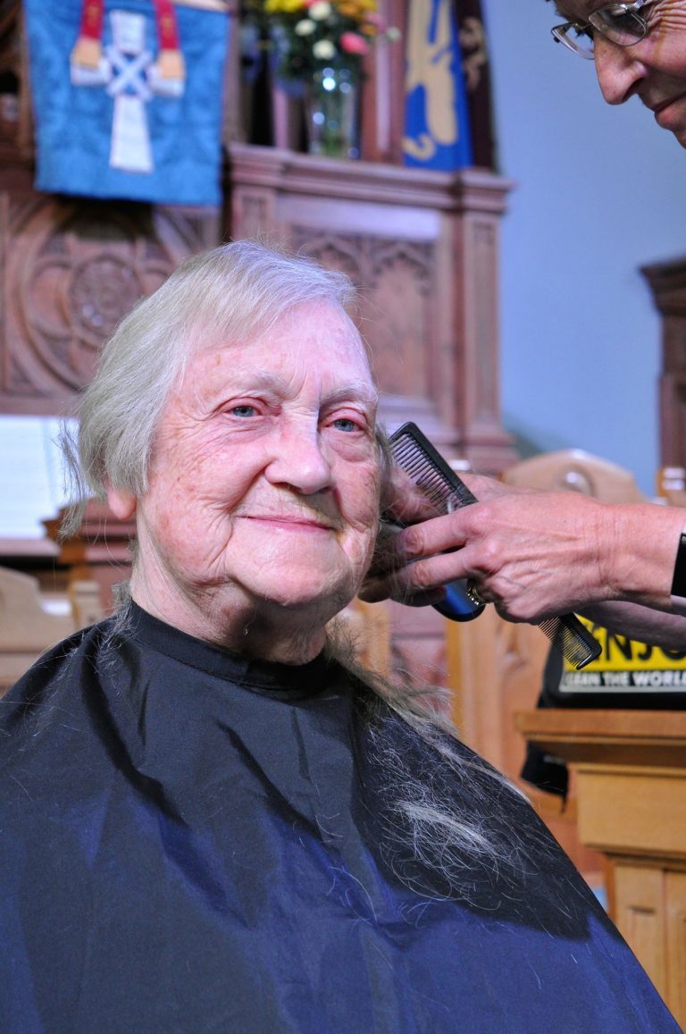 Angus great-gran turns skinhead aged 88 in memory of late husband - The ...