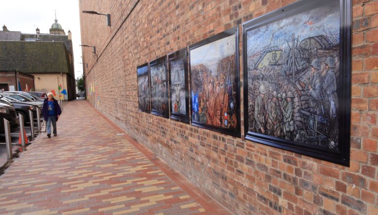 Perth artist puts up First World War murals in city centre - The Courier