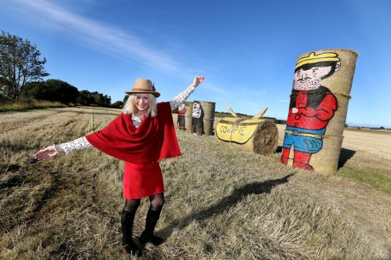 "I'm a frustrated Banksy" - Straw bale artist Fleur gets spray paint ...