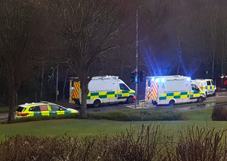 Major emergency response following three-car crash involving police ...