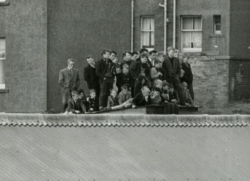 Lifted over the turnstiles: New book reveals Scottish football stadium ...