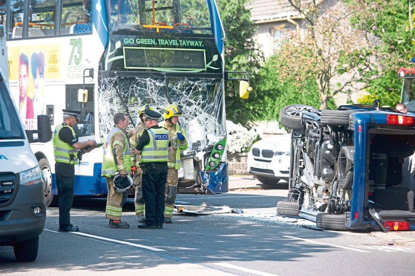 Injury update on five taken to hospital after Dundee crash involving ...