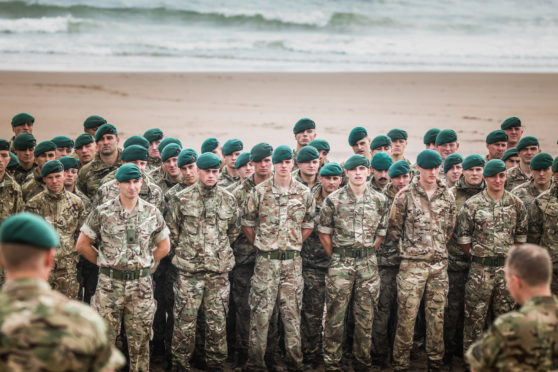 PICTURES: Angus Royal Marines put through their paces to mark change of ...