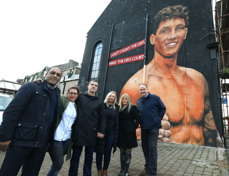 Amazing mural tribute to Fife boxing hero Connor Law hailed by his ...