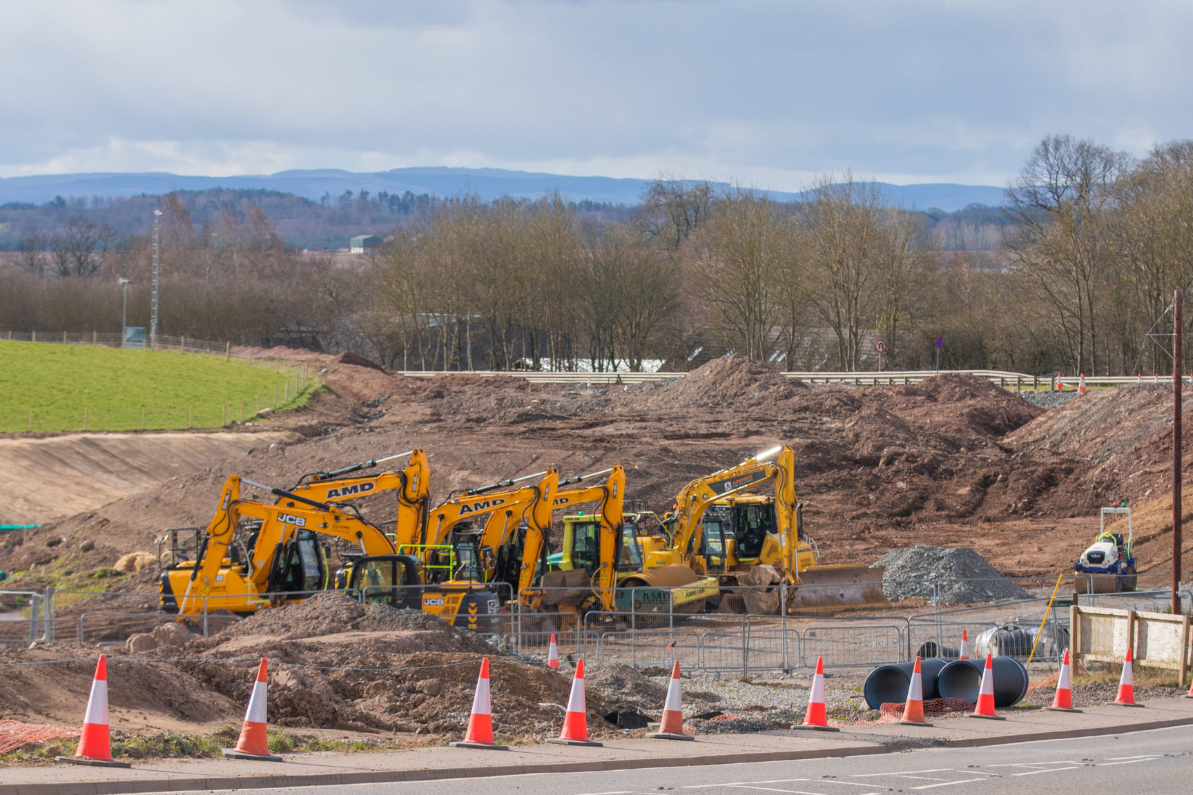 Coronavirus: A9 dualling crews stop construction as Luncarty to Birnam ...