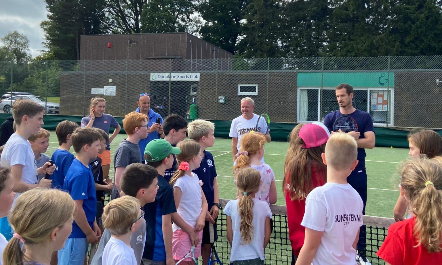 'Never forget where you come from': Andy Murray surprises youngsters ...