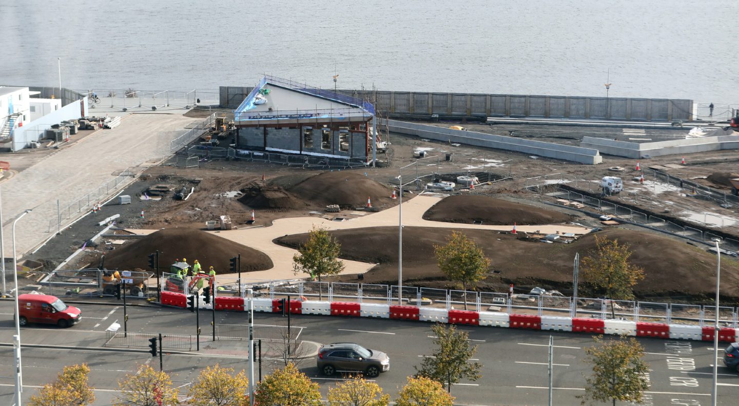 New aerial shots of Dundee Waterfront show urban beach progress - The ...