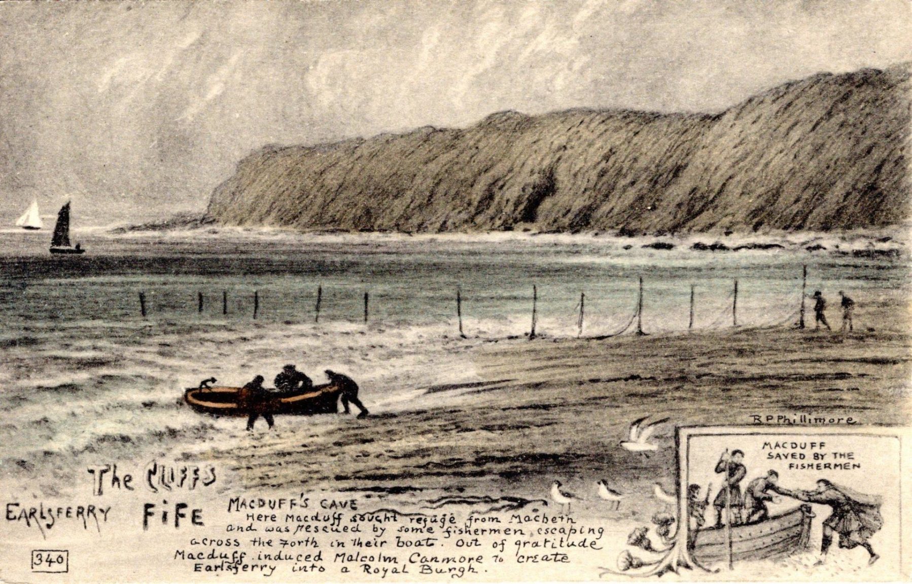 Historic Fife postcards by 19th century artist Reginald Phillimore ...