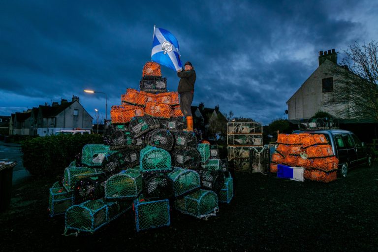 Fife fisherman's incredible Christmas tree, made from 150 creels ...