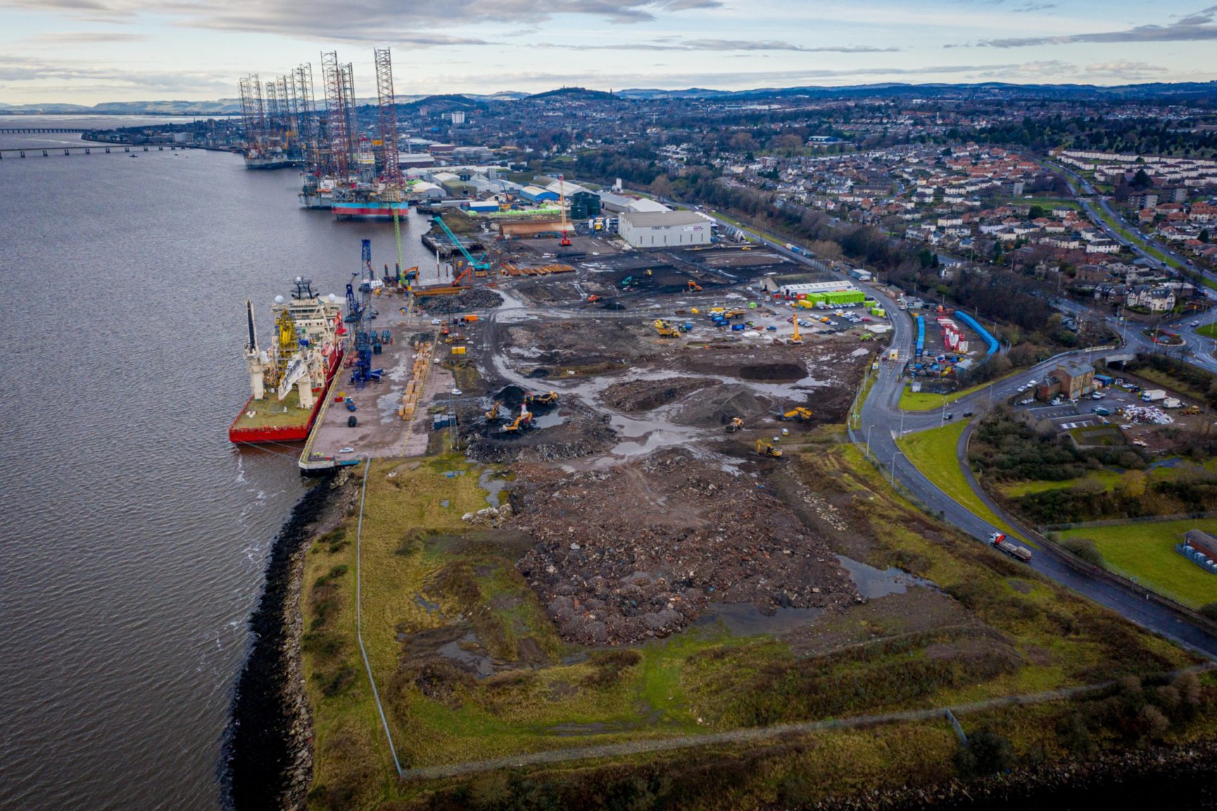 Port of Dundee: Drone footage shows major changes to area in ‘epic’ £ ...