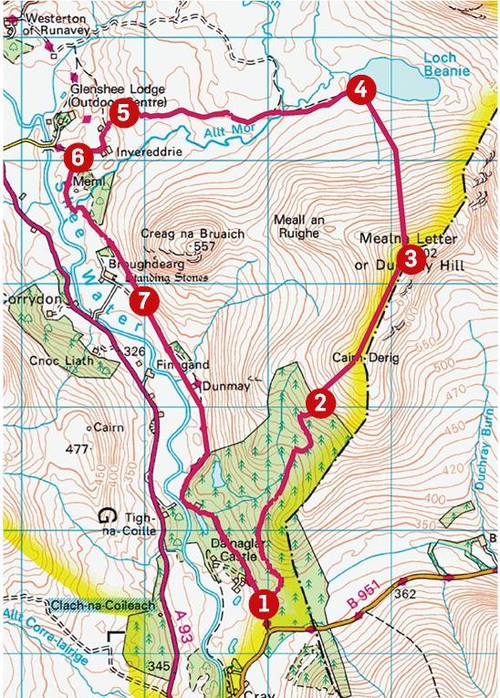 WALK THIS WAY: Duchray Hill sits on the boundary between Angus and ...