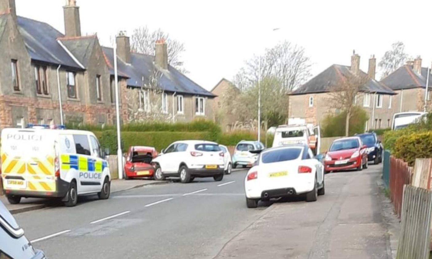 Three cars smashed in Fife after driver careers into parked vehicles ...