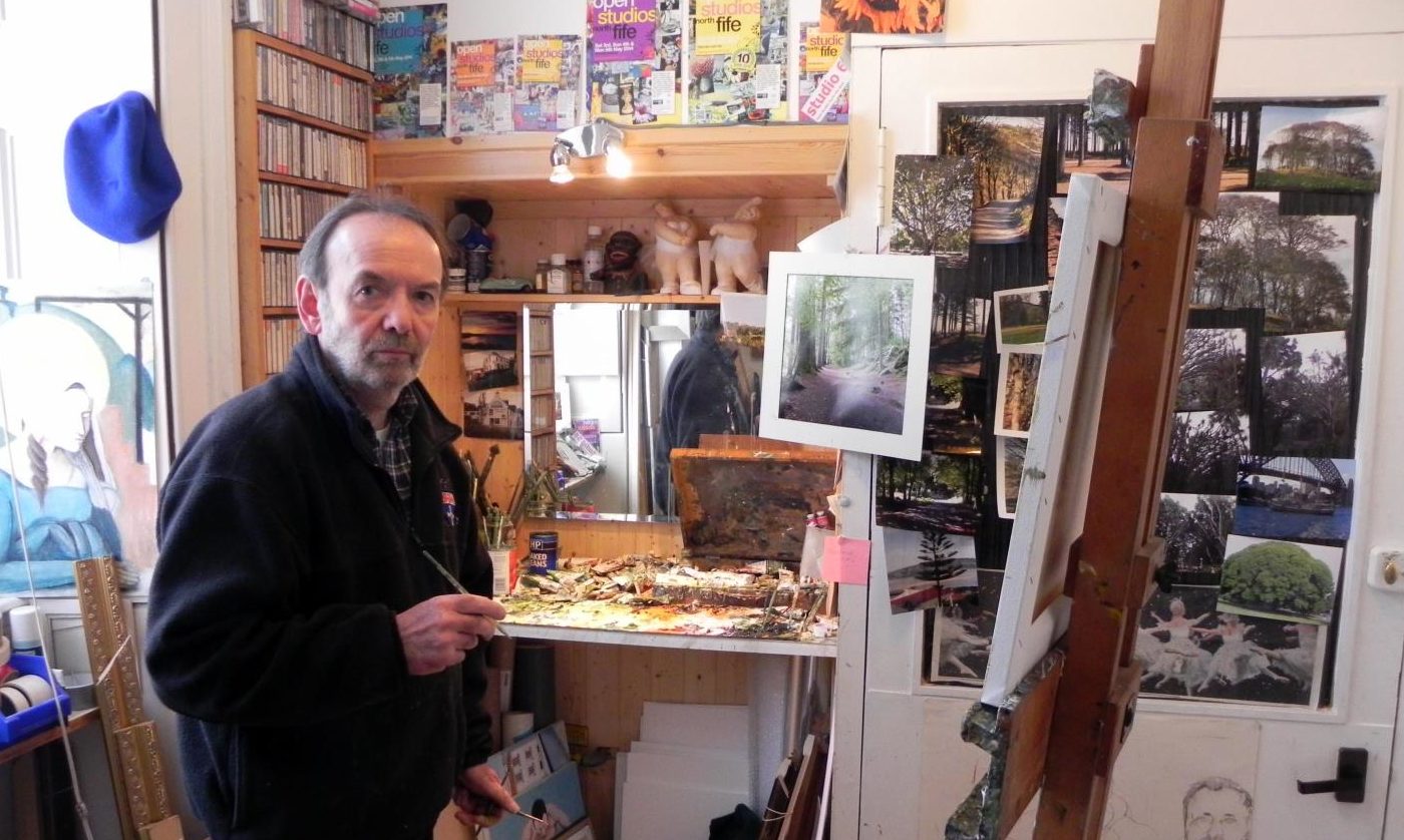 Artist Mick Livingstone, known for his paintings of north-east Fife and ...