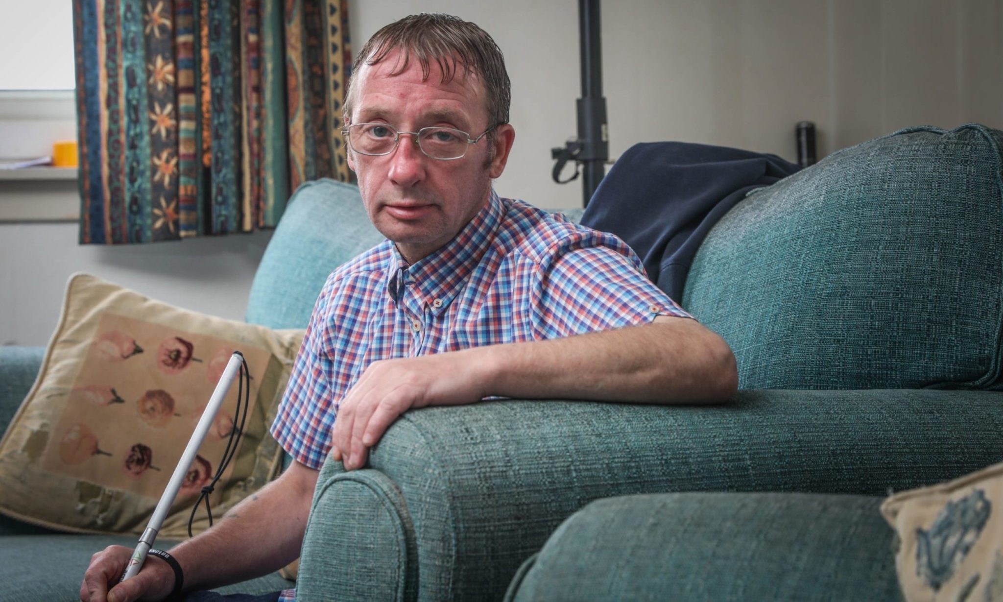 Scared blind man 'left with nothing' after two break-ins in two months