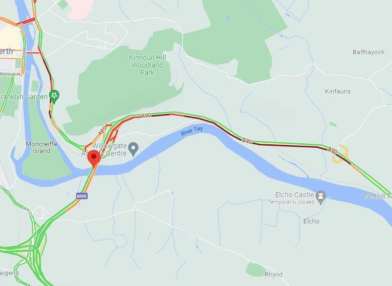 Delays after A90 closed at Friarton Bridge due to police incident
