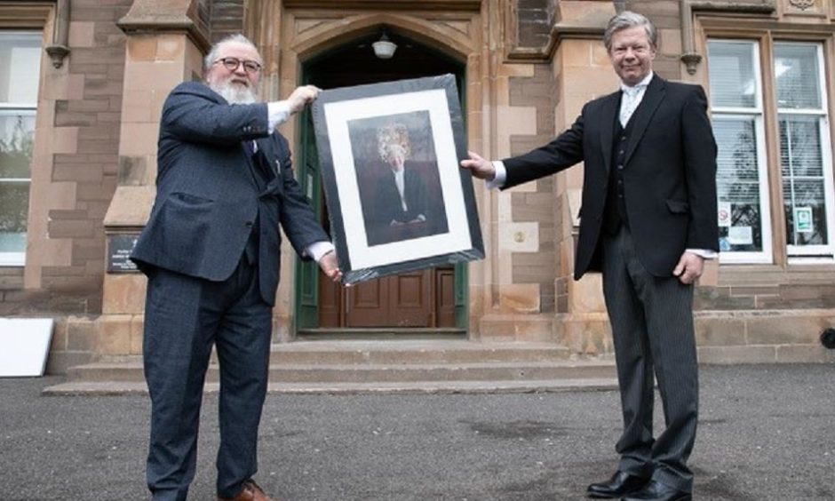 Forfar court presentation to Sheriff Gregor Murray at end of seven-year ...