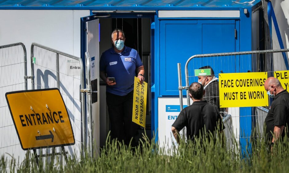 New walk through Covid testing centre opens in Dundee
