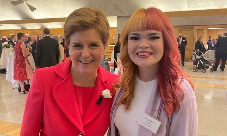 Fife teen Freya meets Nicola Sturgeon as pandemic heroes honoured