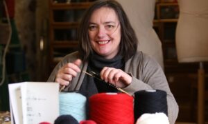 Game of Wool brings knitting fame Di Gilpin and Sheila Greenwell